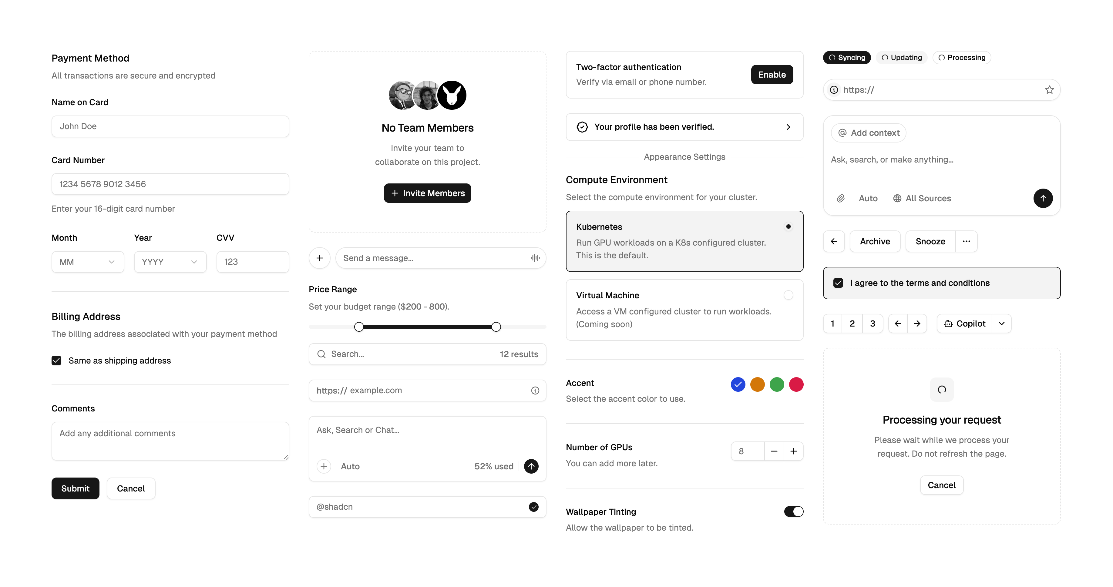 v0 - New Components - shadcn/ui - v0 by Vercel
